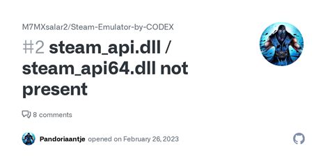 steam api dll steam api64 dll not present · issue 2 · m7mxsalar2