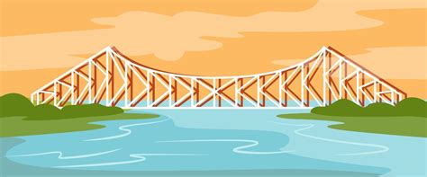 Howrah Bridge Kolkata West Bengal India Vector 40519211 Vector Art At