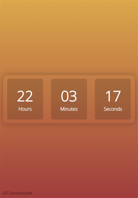 Github Davidsouzald Web Digital Clock Simple Digital Clock Made With Html Css And Js