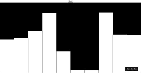 sorting visualizer 2 codesandbox