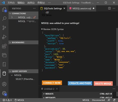 vscode连接sqlserver（以及一直正在扩展问题的解决方法） mumulucky 博客园