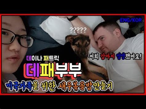 국제커플 미국 일상 브이로그 VLOG 평범한 부부의 평범하지않은 일상들 저먼 셰퍼드 입양했어요 미국가족들에게 요리