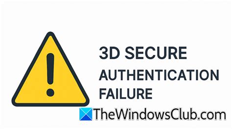 3d Secure Authentication Failed Fix