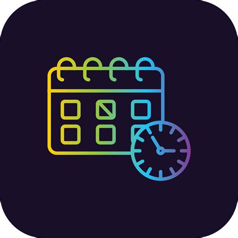 Schedule Gradient Icon 9913880 Vector Art At Vecteezy