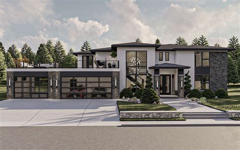 Modern Transitional Plan 3923 Square Feet 4 Bedrooms 35 Bathrooms