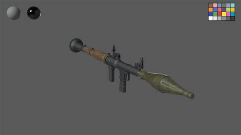 3d Rpg Weapon Turbosquid 2229501