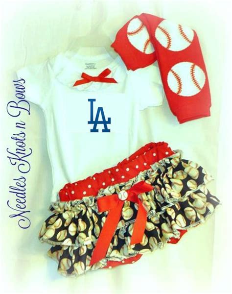 Girlslosangelesdodgersbaseballgamedayoutfit2pieceruffled