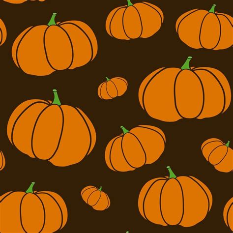 Pumpkin Seamless Texture In Trendy Autumn Colors Orange Pumkin On