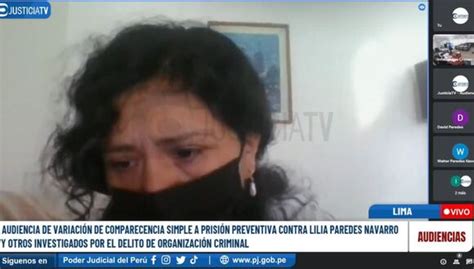 Lilia Paredes Poder Judicial Rechaza Pedido De 28 Meses De Prisión