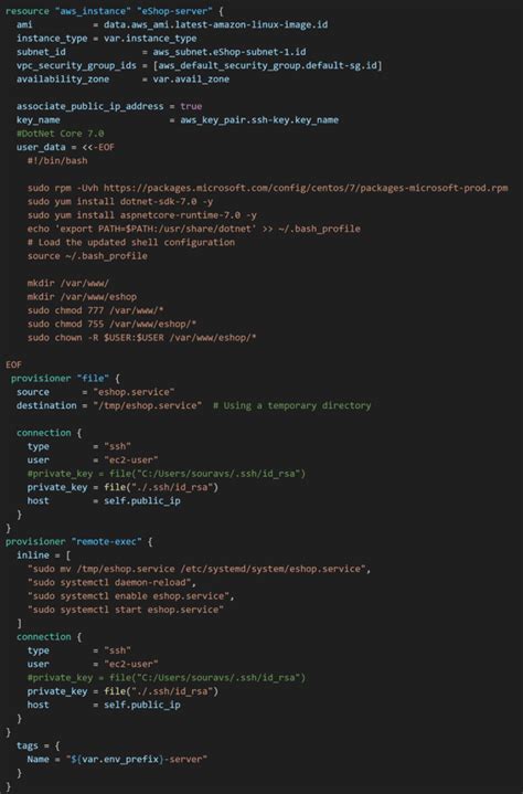 provisioning aws ec2 virtual machine using terraform canarys