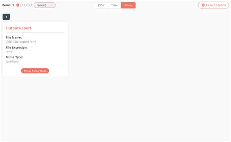 custom node error handling binary report for thrown errors