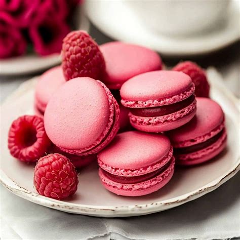 Delicious Raspberry Macarons