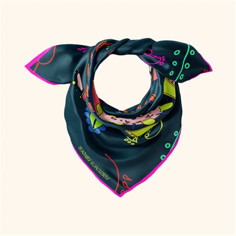 Batik Folk Print Silk Scarf A Gorgeous T Fortunes Favour