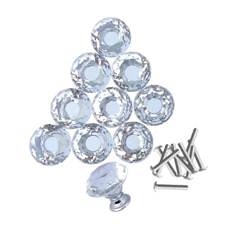 The Renovators Supply Inc Glass Cabinet Knobs Diamond Shape Pull