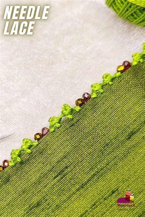 Hand Embroidery Design Make Quick Randa Needle Lace Beginners Dupatta Work सईधग क लस