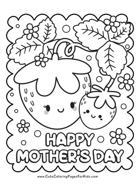Mothers Day Coloring Pages 19 Free Printables Cute Coloring Pages
