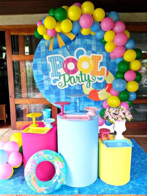 Festa Pool Party Festa De Aniversario Adulto Decoracao Pool Party