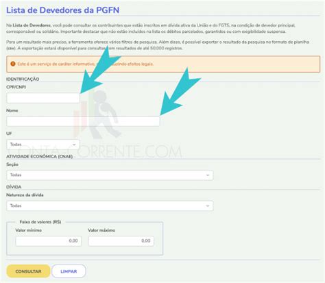 como consultar débitos federais no cpf ou cnpj conta corrente