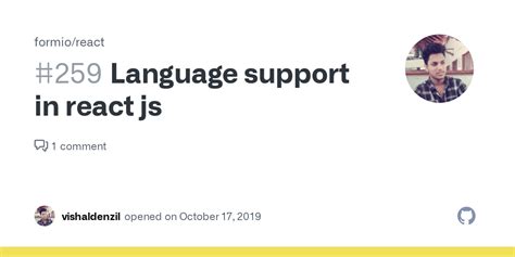 Language Support In React Js Issue 259 Formio React GitHub