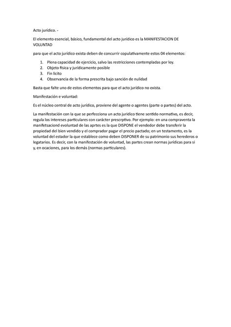 Acto jurídicokari acto jurídico requisitos esenciales de validez Acto jurídico El