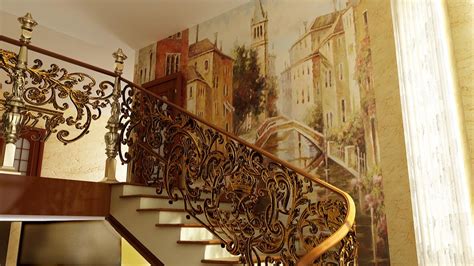 Фрески на стену в интерьере прихожей - 80 фото