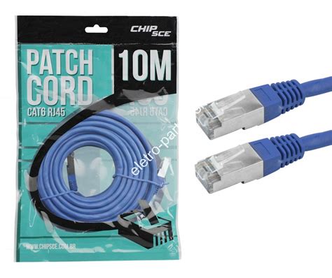 Cabo De Rede Patch Cord Com Metros Cat E Eletro Parts