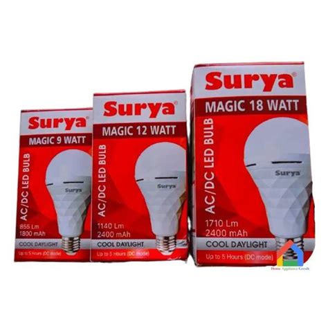 Jual Produk Lampu Led 12 Watt Emergency Lamp Surya Magic Otomatis Nyala