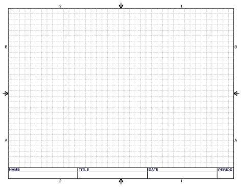 Orthographic Grid Paper 2 1 B B A A Name Title Date Period 2 4 1