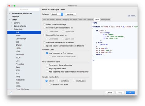 Php Change Default Naming Conventions In PhpStorm 2016 3 Stack Overflow