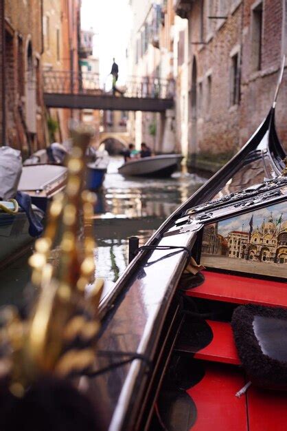 Premium Photo Close Up Of Boats In Canal