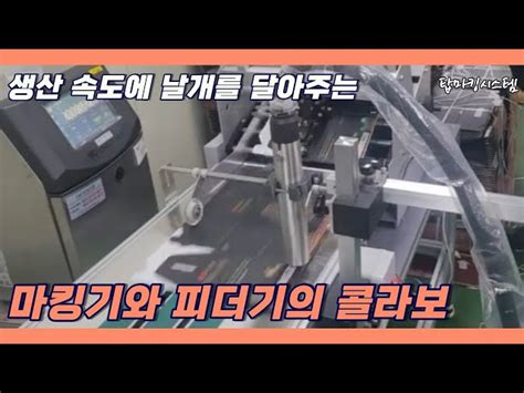 Cij 잉크젯마킹기 자동공급기 적용 박스 날인 적용사례cij잉크젯마킹기