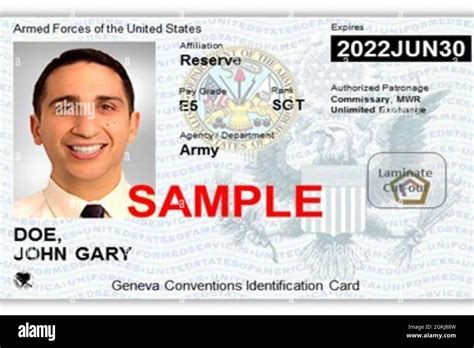 Dod Id Hi Res Stock Photography And Images Alamy
