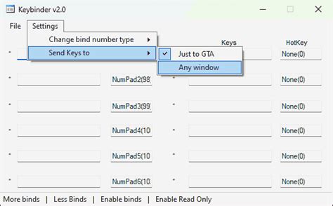 SAMP Key Binds And How To Change Them