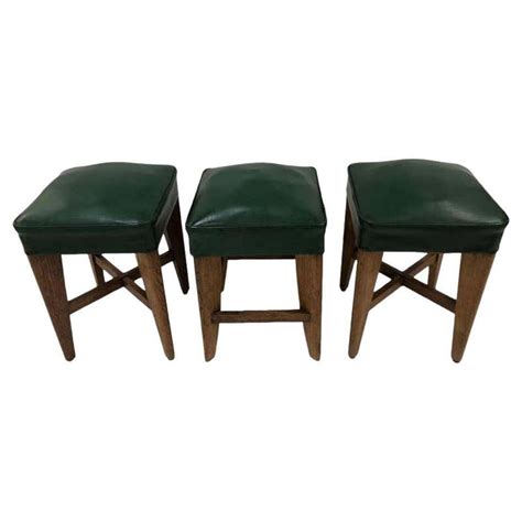 Italian Designer Stools Walnut Italy 1940s At 1stdibs