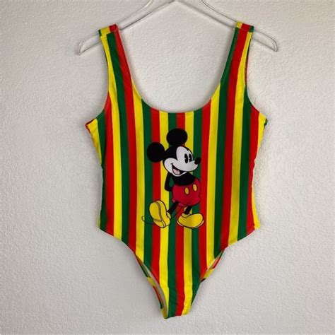 Swim Nwot Disney Mickey One Piece Bathing Suit Poshmark