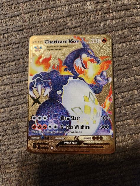 Mavin Charizard VMAX Gigantamax Gold Foil Fan ArtPokemon Card Hp