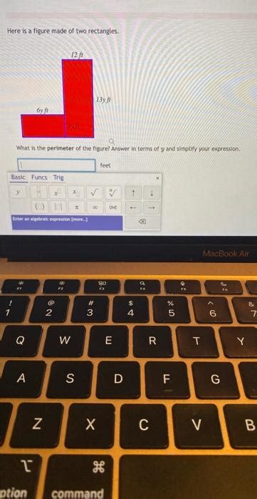 Solved Here Is A Figure Made Of Two Rectangles What Is The Chegg
