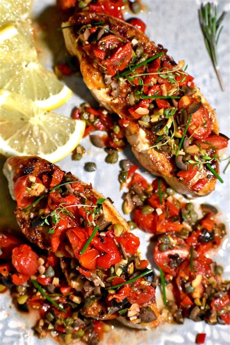 Mediterranean Fish With Tomato And Olive Tapenade Gypsyplate