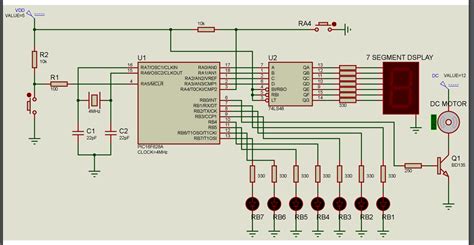 Leds Rb1 Rb7 Connected To Portb Continuously In The