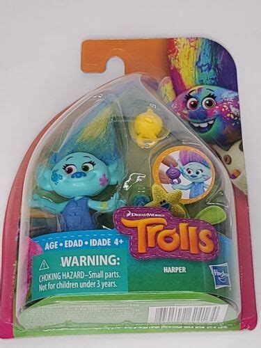 Dreamworks Trolls Harper Collectible Figure With Critter New 4660456214