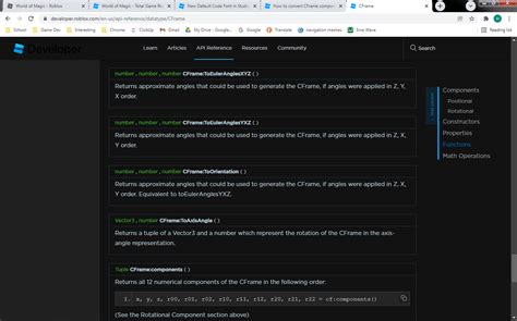 How To Get Vector3 Orientation From A Cframe Scripting Support