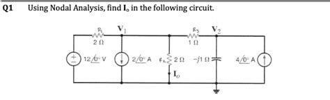 Solved Using Nodal Analysis Find I In The Following Chegg