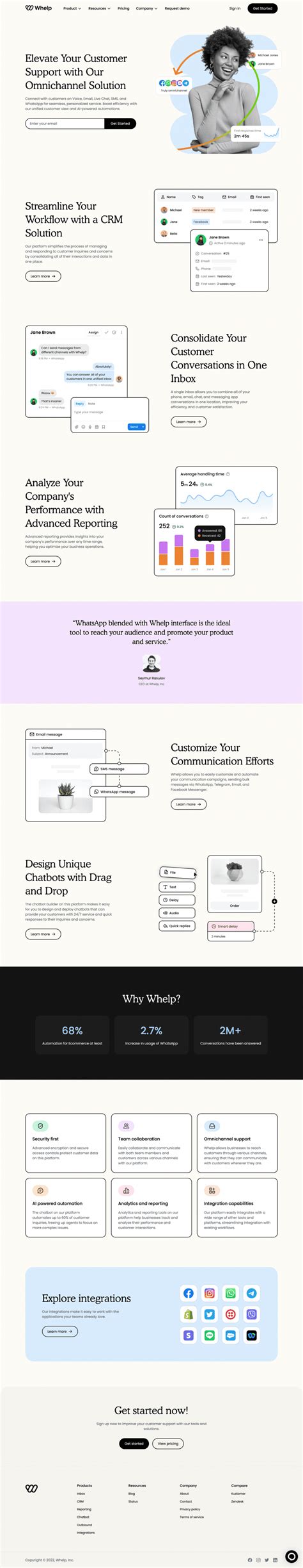 Whelp Page Saas Landing Page