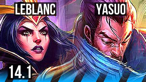 LEBLANC Vs YASUO MID 9 0 3 Legendary BR Master 14 1 YouTube