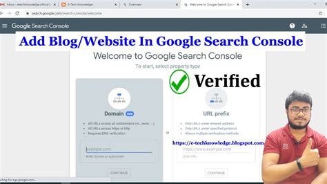 How To Add Blog Website In Google Search Console Verify Website