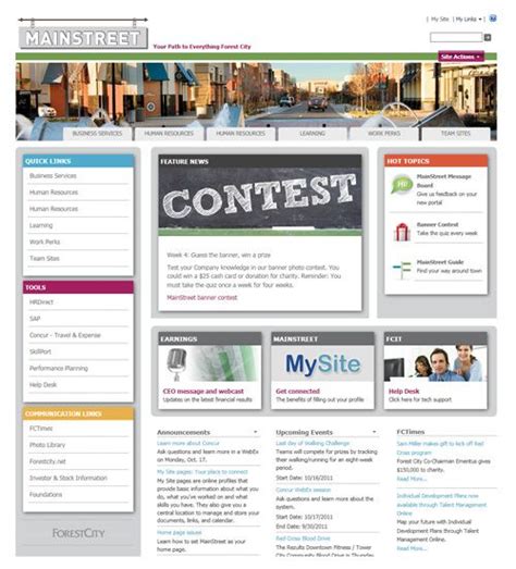 Intranet Example For Ims Sharepoint Design Sharepoint Intranet