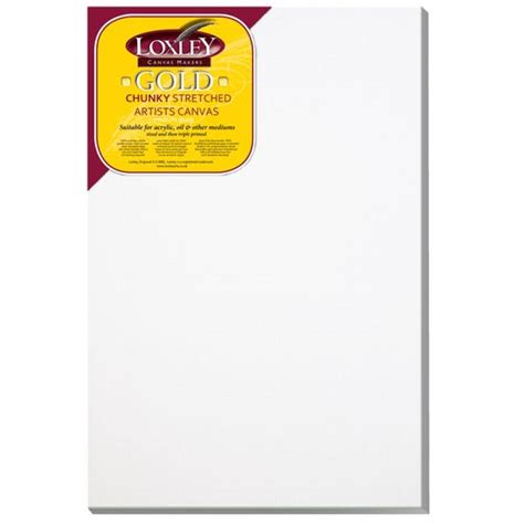 Loxley Gold Chunky Triple Primed Cotton Canvas 30 X 20 Box Of 5
