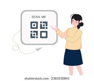 Vector Illustration Qr Code Scanning Concept Stock Vector Royalty Free Shutterstock