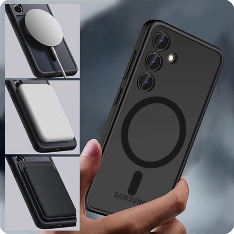 Samsung Galaxy S24 Tech Protect Magmat Magsafe Tok Matt Fekete Case