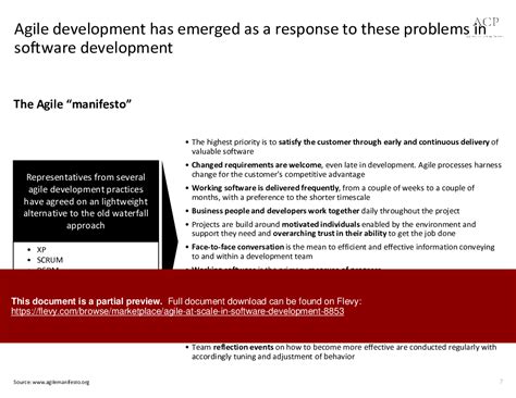 Agile At Scale In Software Development PPT Slide Deck
